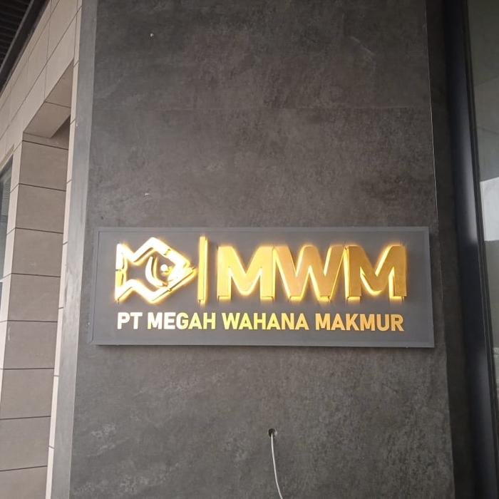 Jual Huruf Timbul Plat Galvanis Backlight dan Base Huruf Timbul Papan ...