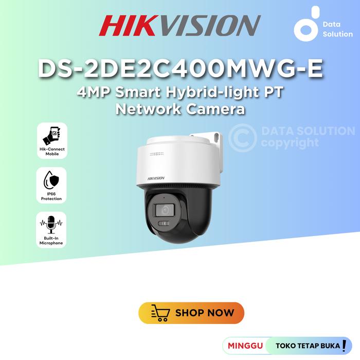 Jual Hikvision IP Camera DS-2DE2C400MWG-E 4MP Fixed Outdoor Smart Hybrid-light PTZ - Jakarta ...