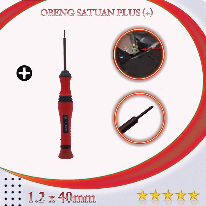 Promo obeng 1.2X40mm (+) plus satuan original - Kab. Tangerang - INDONESIAKU21 | Tokopedia