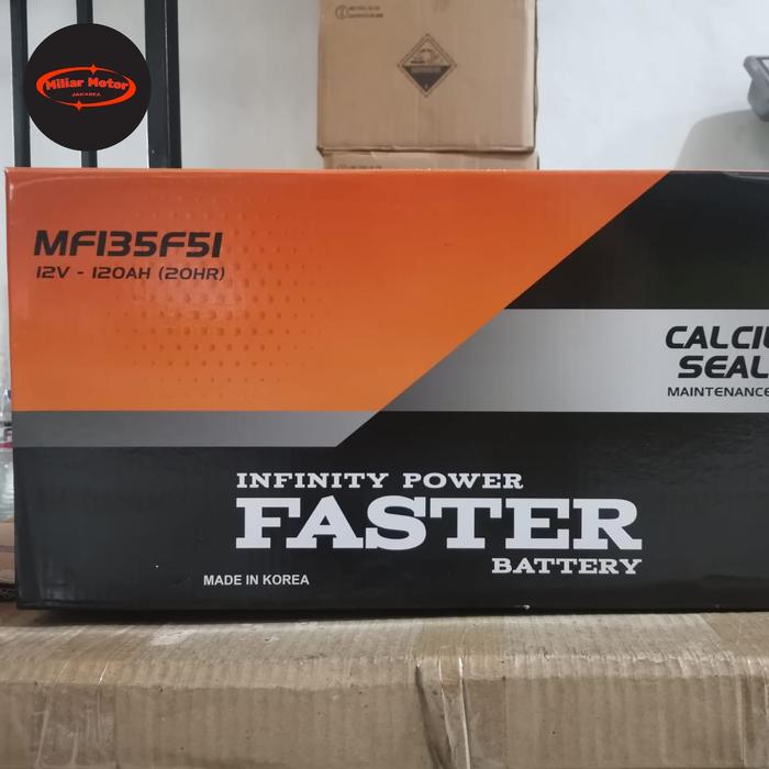 Jual Aki Kering Faster MF 135F51 N120 12V 120Ah Genset Kapal Truck - Jakarta Barat - MILIAR ...