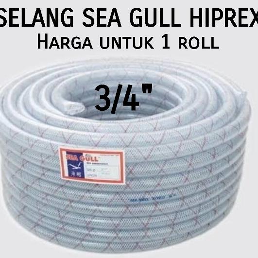 Jual Selang hiprex 3/4 inch SEA GULL 1 ROLL Selang Benang putih hiprek 3/4" inch - Kota Surabaya ...