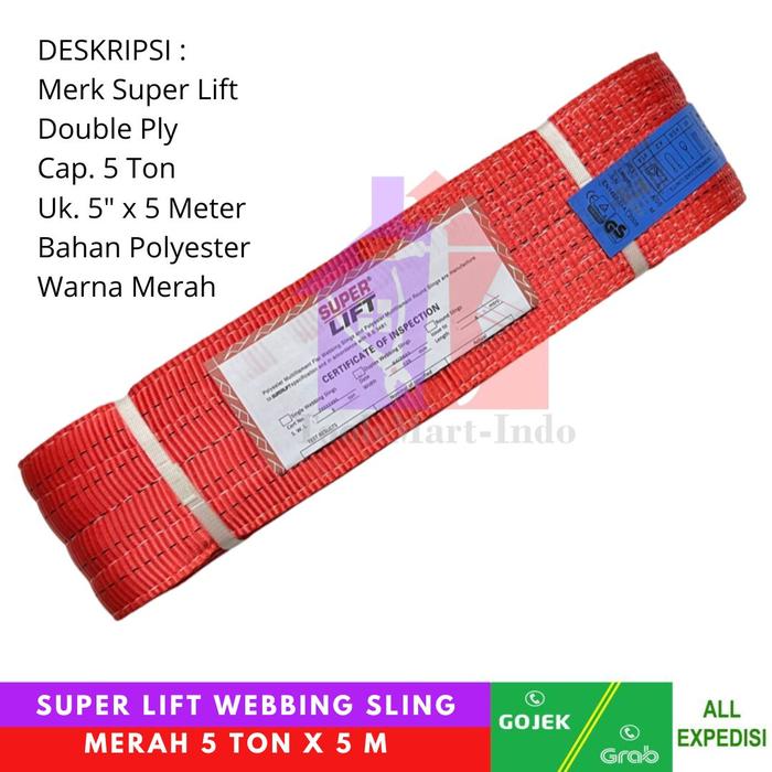 Jual SUPER LIFT Webbing Sling 5 Ton x 5 M - Jakarta Utara - ToolsMart ...