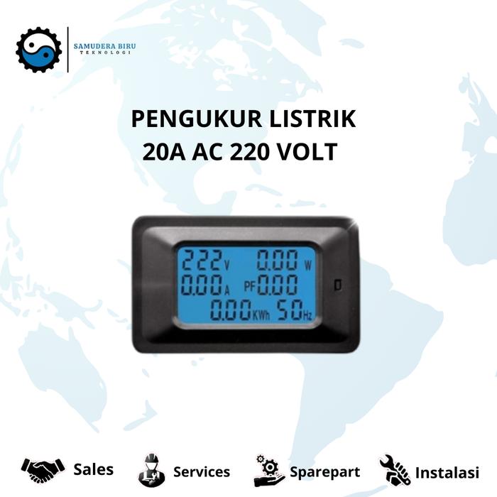 Jual 6 in 1 Alat Pengukur Listrik 20A AC 220V Meteran KWH PLN Digital ...