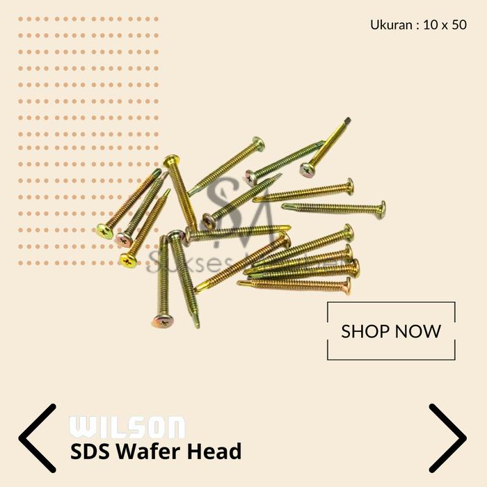 Jual SDS WAFER HEAD 10X50 - WILSON (PAK) / SEKRUP WAFER HEAD WILSON ...