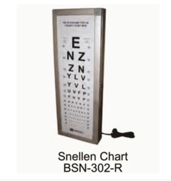 Jual Snellen Chart BSN-302-R / Alat Periksa Mata / Alat Diagnosa Mata ...