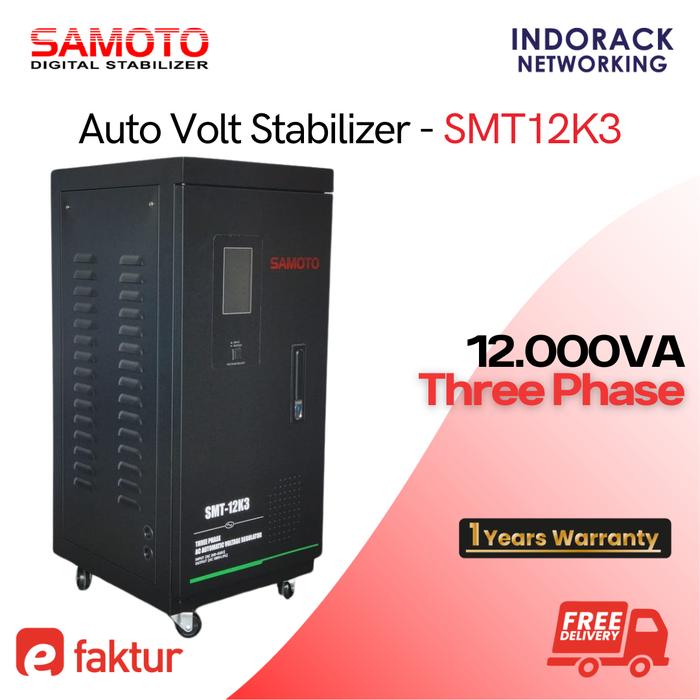 Jual SAMOTO Digital Stabilizer 12KVA 3 Phase Stavolt 12.000VA ...