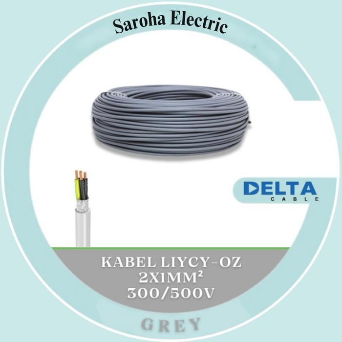 Jual KABEL LIYCY-OZ 2x1 mm² 300/500V Grey Colour *DELTA* - Jakarta ...
