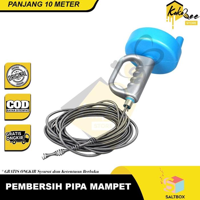 Jual Terbaru Pipe Cleaner 10 Meter - Auger Drain Pembersih Saluran Pipa ...