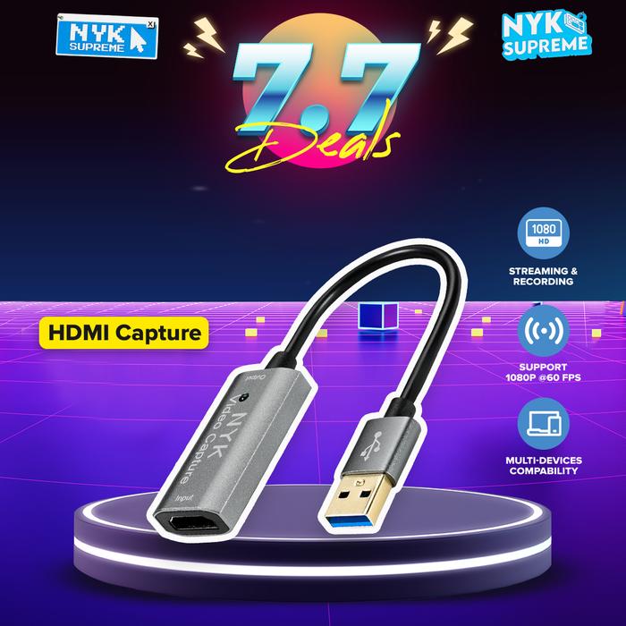 Promo Hdmi Video Capture Usb 3.0 4k 1080p NYK HC-5 - Jakarta Pusat ...