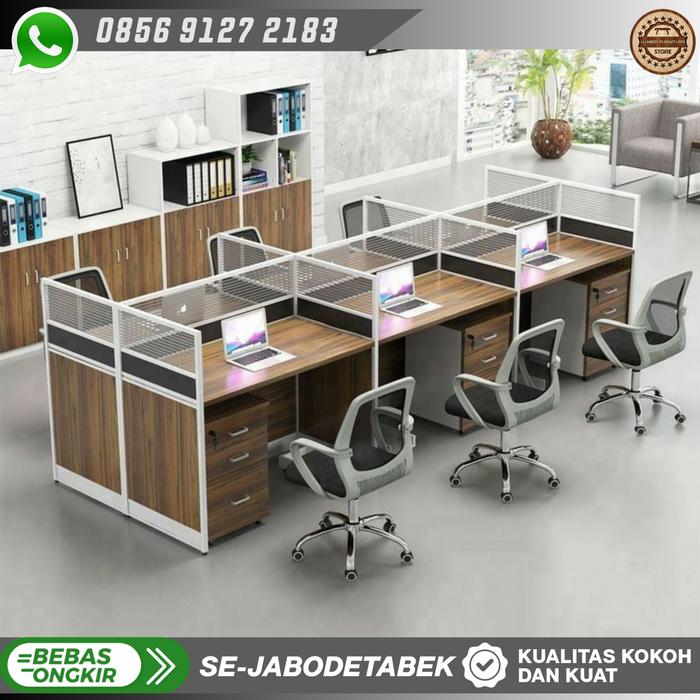 Jual Meja Kerja Kantor Staf - Meja Rapat Set 6 Laci - Meeting Table ...