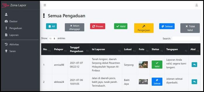 Jual aplikasi pengaduan masyarakat berbasis web - Jakarta Barat ...