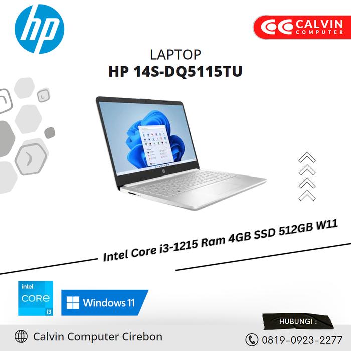 Jual HP 14s DQ5115TU i3-1215U RAM 4GB 512GB SSD OHS W11 - Kota Cirebon ...