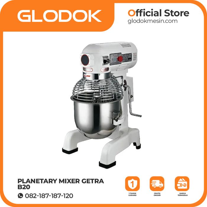 Jual Mixer Roti Planetary GETRA B20 Kapasitas 20 Liter atau 6Kg Adonan ...