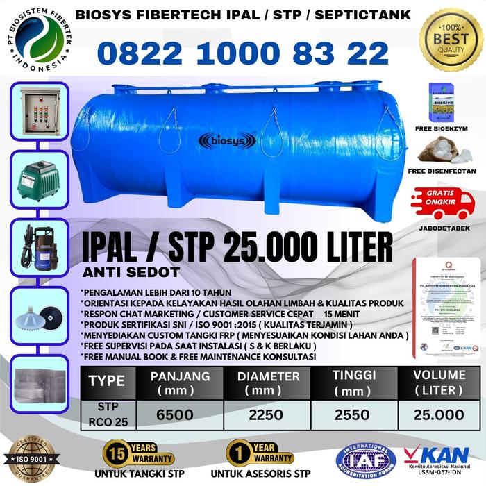 Jual Septic tank STP IPAL RCO SERIES 25 m3/25.000 liter, Biosys ...