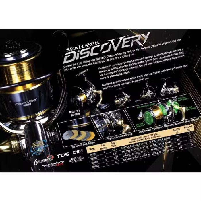 Jual Reel Seahawk Discovery 1000/2000/3000/4000 Power Handle - 3000 ...