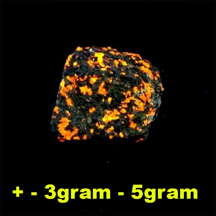 Promo natural batu Alam Terang Yooperlites Flamestone meteor original ...
