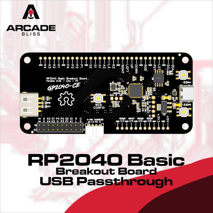 Promo GP2040-CE RP2040 Basic Breakout Board USB Passthrough Fighting ...