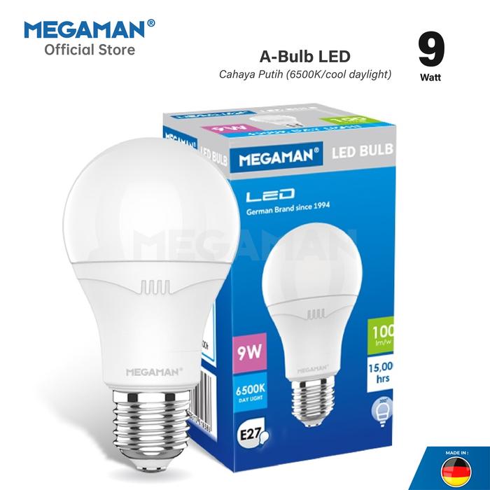 Promo LAMPU BOHLAM LED MEGAMAN YTA60Z1 9W 6500K (PUTIH) MURAH ...