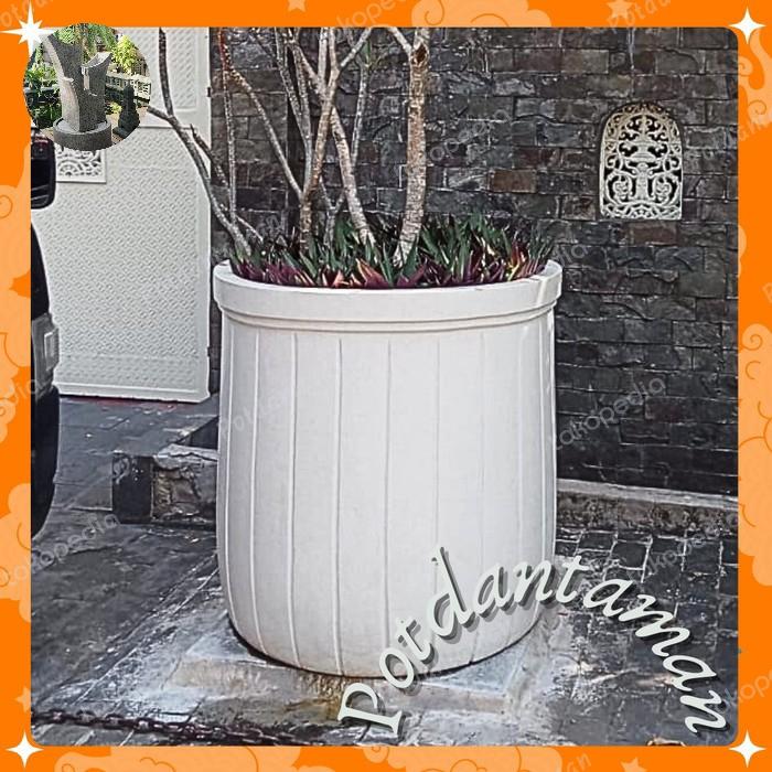 Jual Pot Teraso Silinder Ukir | Pot Mewah Terazzo Handmade - Kota Depok ...