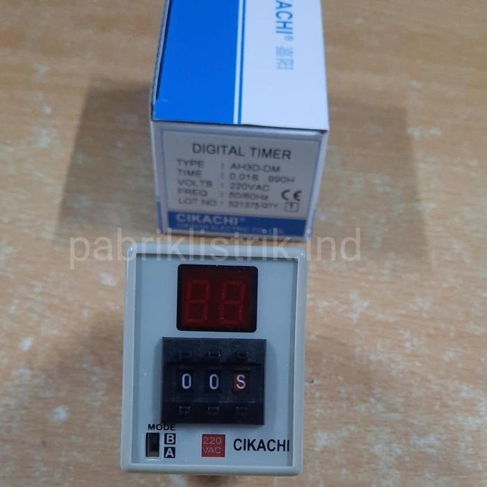 Jual Digital Timer AH3D DM 220VAC 2 digit Cikachi original - 24VDC - Jakarta Utara ...