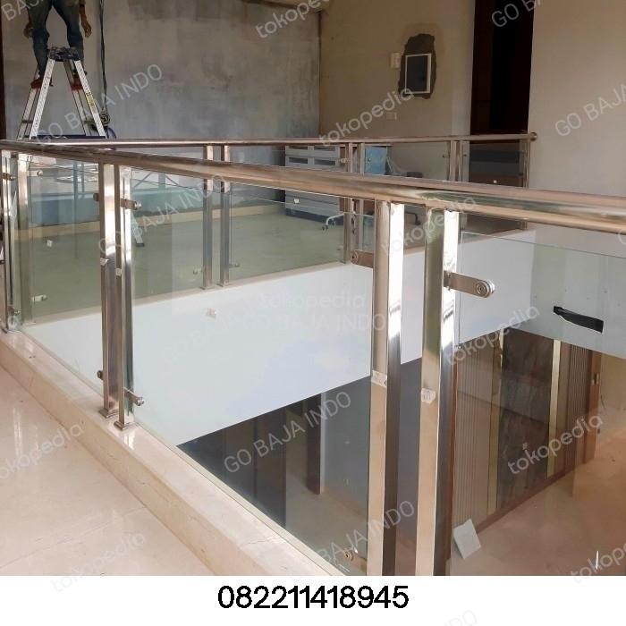 Jual Railing Tangga Stainless Kaca Tempered - Kota Tangerang - GO BAJA ...