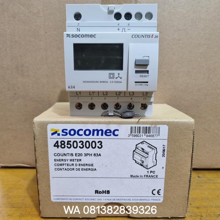 Jual SOCOMEC COUNTIS E20 3PHASE 63A ORIGINAL - Jakarta Pusat - Mitra Listrik Abadi | Tokopedia