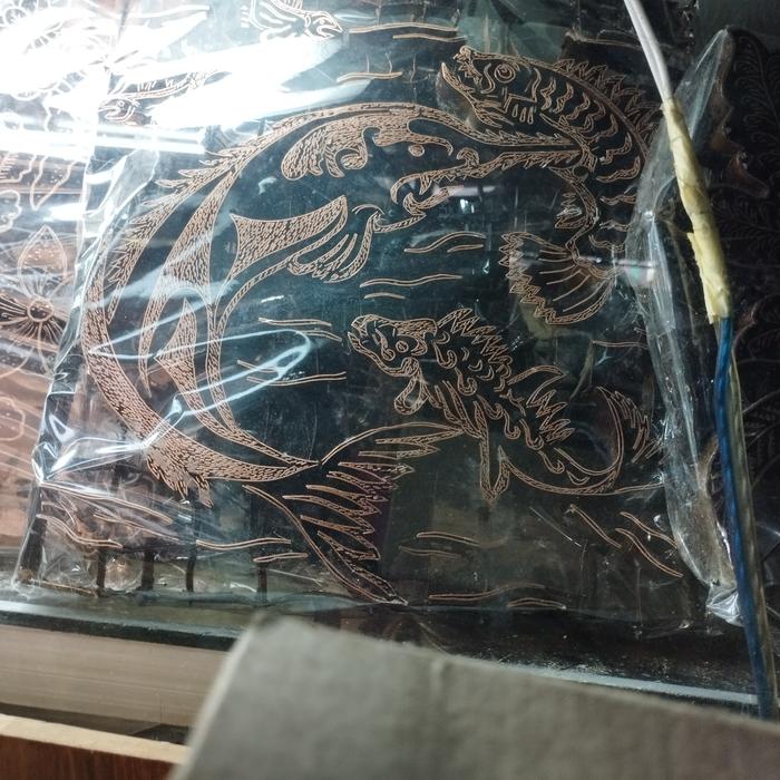 Jual Alat cap batik vintage Bahan tembaga dan besi Motif lumba lumba ...
