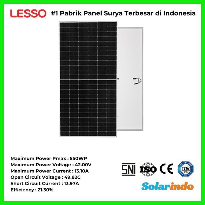 Jual Solar Panel Lesso / P-Type 550WP - Mono Crytalline - 550WP ...