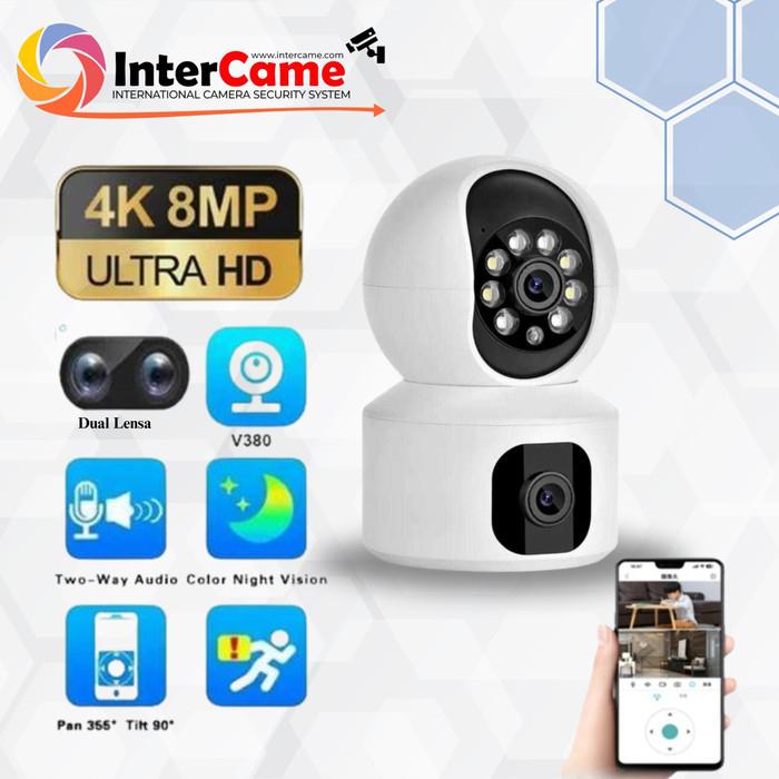 Jual Camera WIFI V380 Pro 4MP 2K Cctv Auto Tracking Dual Lens Cctv ...
