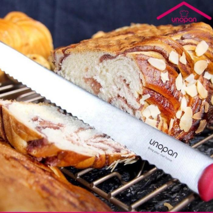 Jual Unopan UN35220 serrated bread knife pisau panjang potong roti kue ...