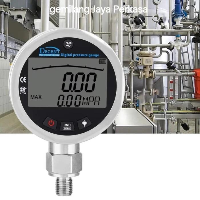 Jual Digital Hydraulic Test Pressure Gauge 0-60 MPa Kpa PSI Kgf cm2 600 ...