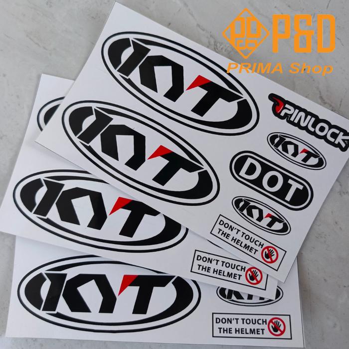 Promo sticker logo helm kyt satu set.Sticker custom helm kyt - Kota ...