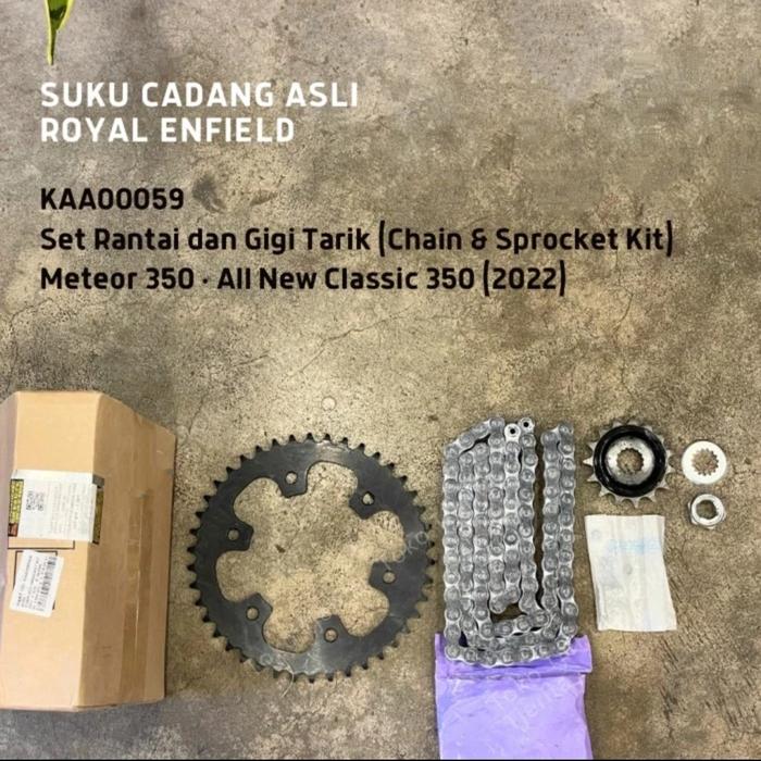 Jual Sprocket Gear Rantai Royal Enfield Classic Meteor 350 Reborn ...