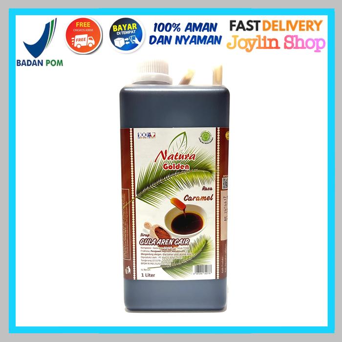 Jual NATURA GOLDEN GULA AREN CAIR CARAMEL 1 LITER CAMPURAN MINUMAN ...