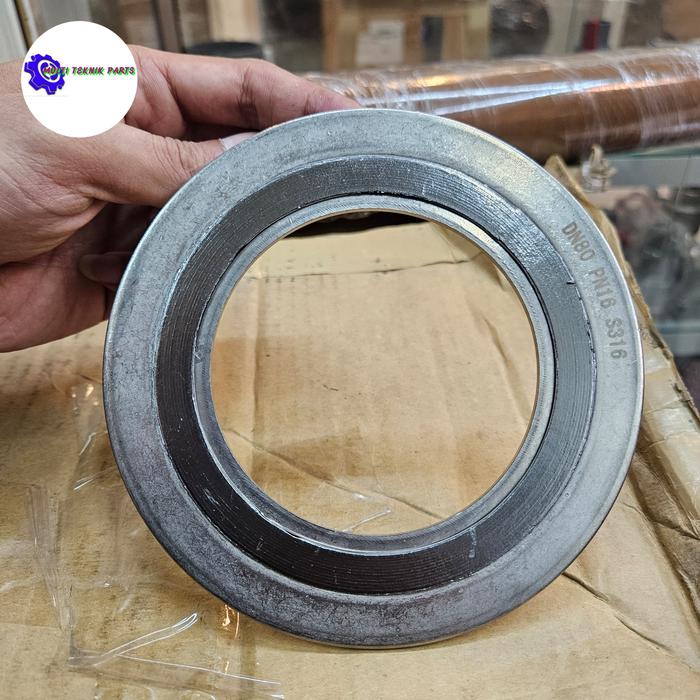 Jual SWG Spiral Wound Gasket Stainless 316 PN16 3" inch DN80 PN 16 ...
