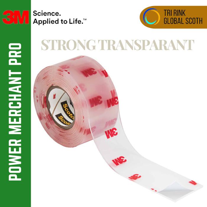 Jual Double Tape Strong Merk 3M Mounting Tape Transparent - Kab ...
