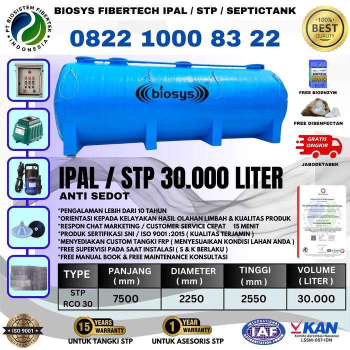 Jual Septic tank STP IPAL RCO SERIES 30 m3/30.000 liter, Biosys ...