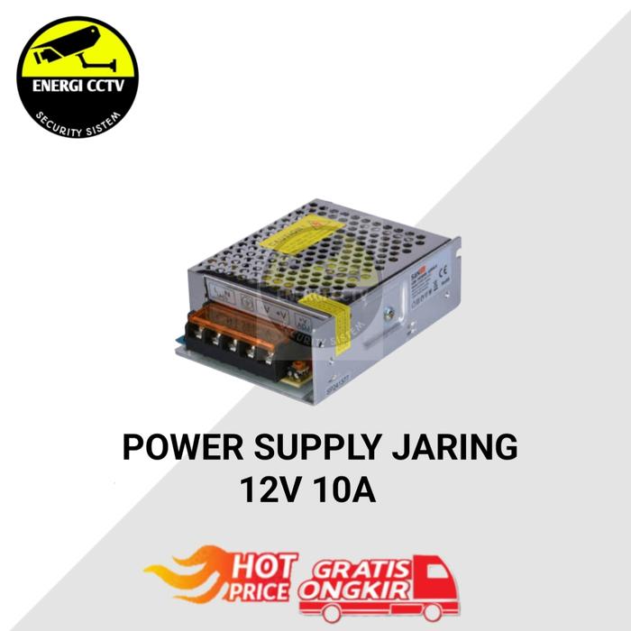 Jual POWER SUPPLY 12V 10A JARING BUAT KAMERA CCTV LED / PSU CCTV 12V 10A - Jakarta Barat ...