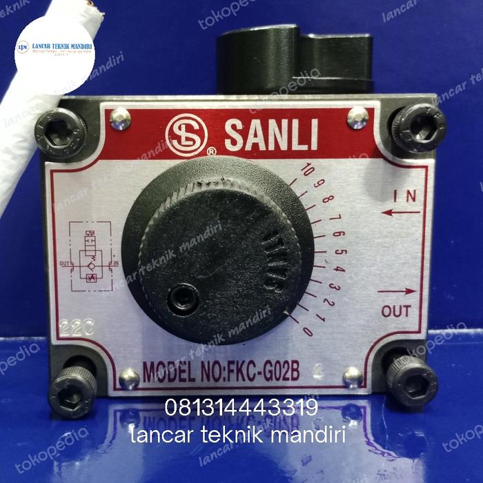 Jual mechanical rotary flow control Valve FKC-G02B SANLI - Jakarta Barat - lancar teknik mandiri ...