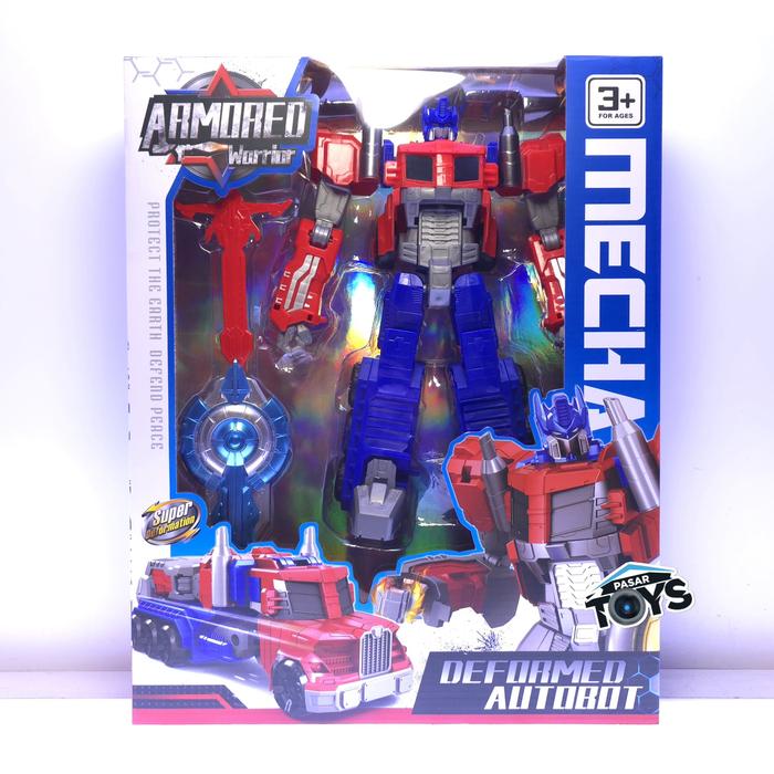 Promo Armored Warrior Mecha Deformed Autobot Optimus Prime Transformer ...