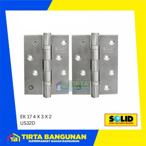 Jual ENGSEL PINTU SOLID EK 17 4 X 3 X 2 US32D - Kota Depok - Tirta Bangunan | Tokopedia