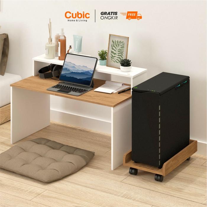 Promo Cubic Meja Komputer Rumah / Meja Kerja Lesehan Minimalis / YAGI ...