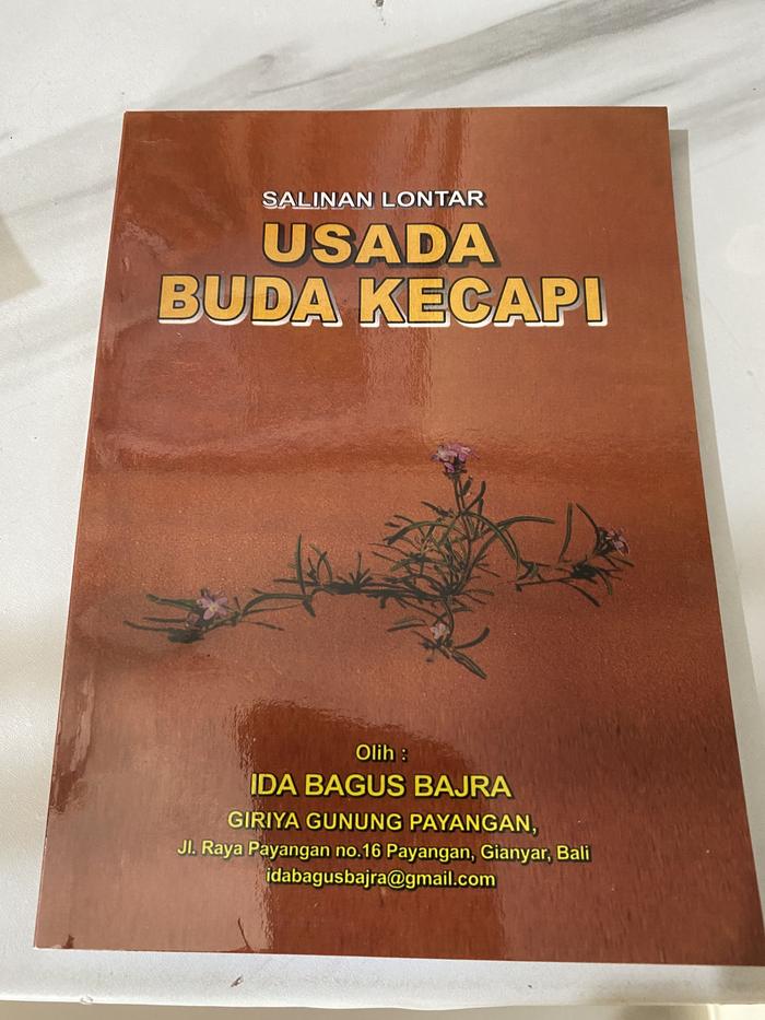 Jual Buku Salinan Lontar Usada Buda Kecapi Agama Hindu IB Bajra - Kota ...