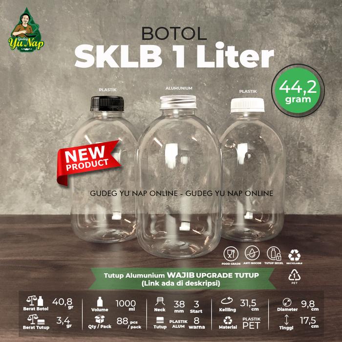 Jual Botol SKLB 1 Liter - Botol Kale Gendut 1000ml - Botol Plastik 1 ...