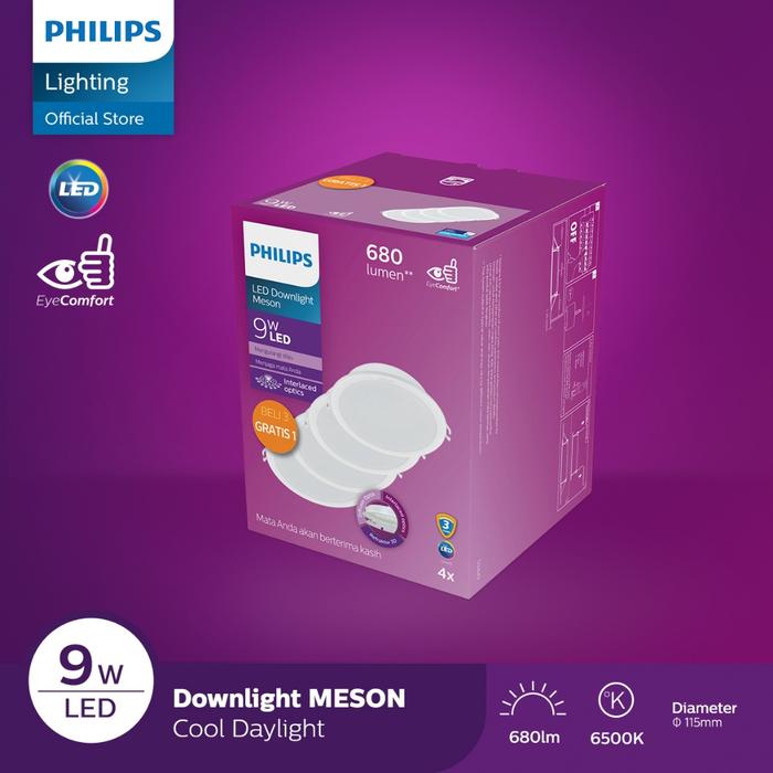 Jual Downlight LED Philips 59449 Meson 9 Watt Pack isi 4 - Jakarta Barat - Batavia listrik ...