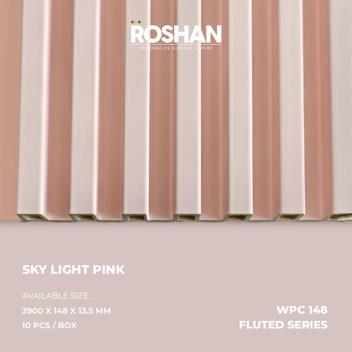 Jual ROSHAN WPC WALL PANEL FLUTED PREMIUM TEBAL 13,5MM 14,8CM x 290CM ...