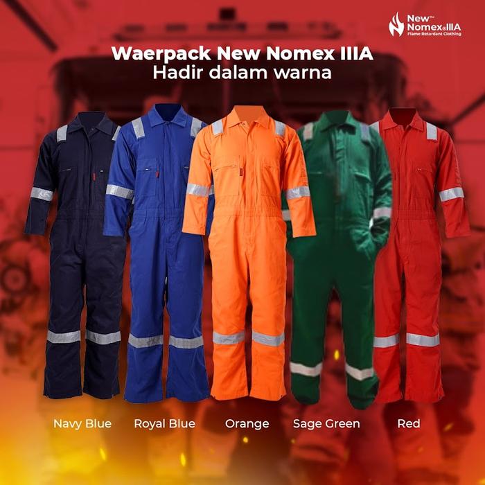 Jual Wearpack Coverall Anti Api New Nomex IIIA Orange Wearpack ...
