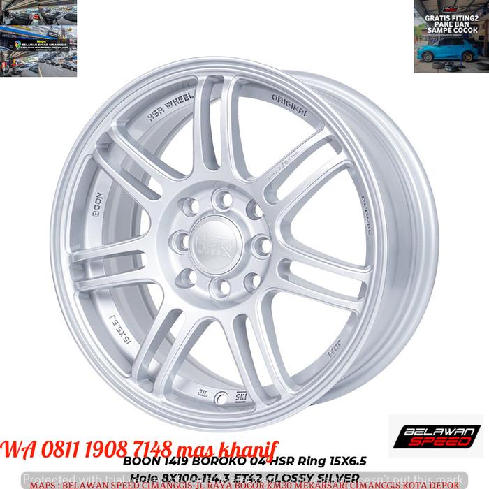 Jual VELG MOBIL MURAH HSR BOON RING 15 R15 UNTUK AVANZA XENIA KIJANG ...