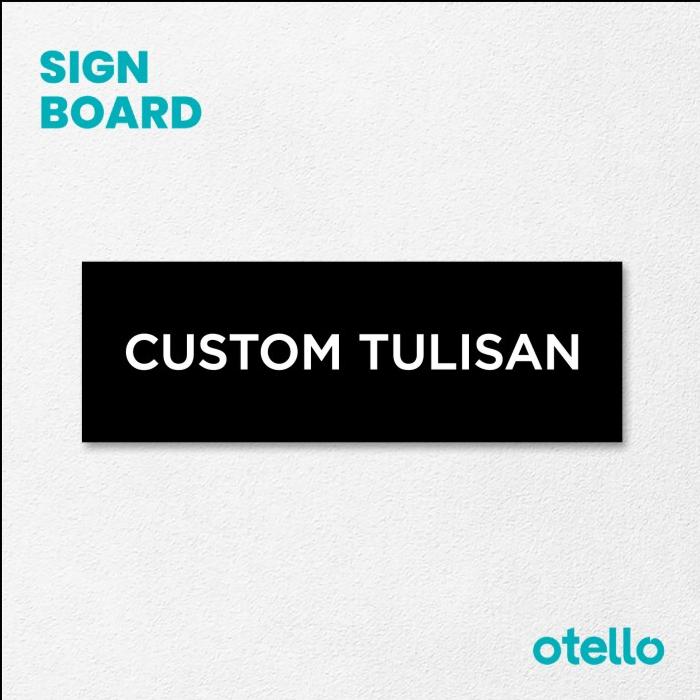 Jual Custom Sign Board Nama Ruangan Akrilik Print Papan Nama Ruang ...