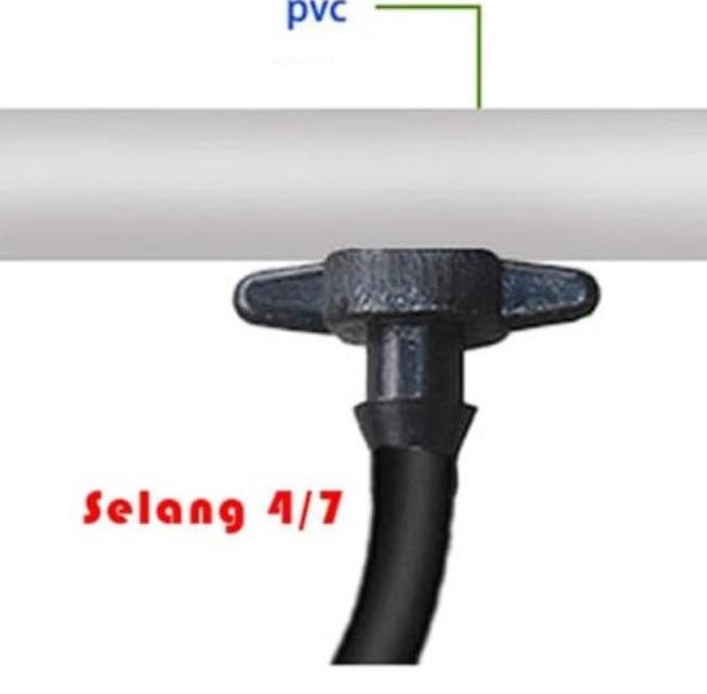 Jual NEPEL ULIR SELANG 7MM NIPLE NEPLE KONEKTOR KE PVC DRAT LUAR 7MM ...